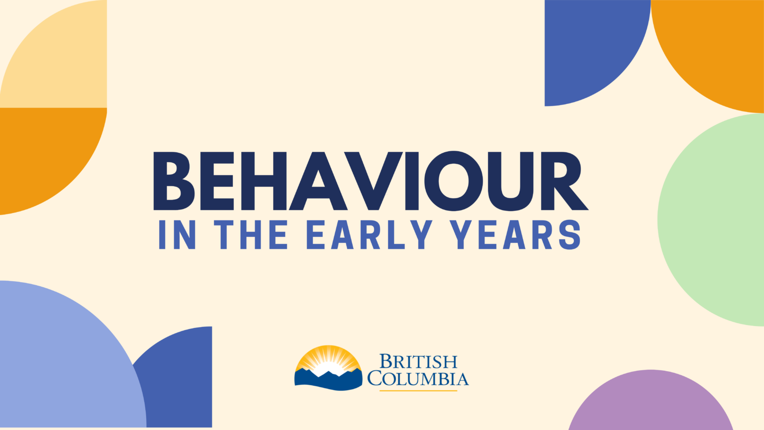 Behaviour in the Early Years - Early Years Professional Development Hub